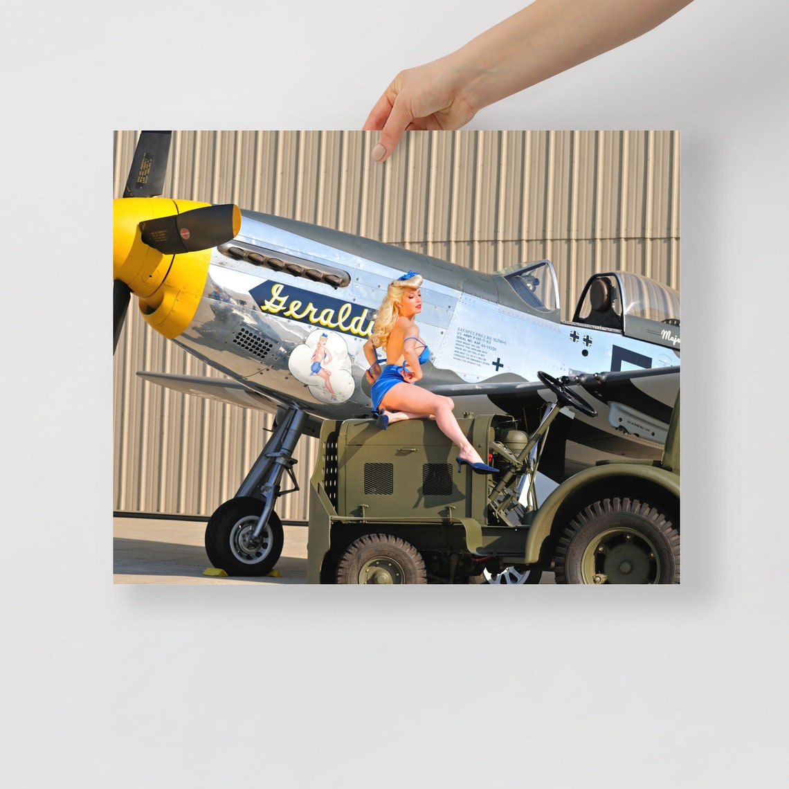 P-51 Mustang WW2 Pinup Poster Aviation Nose Art Pin up | Etsy