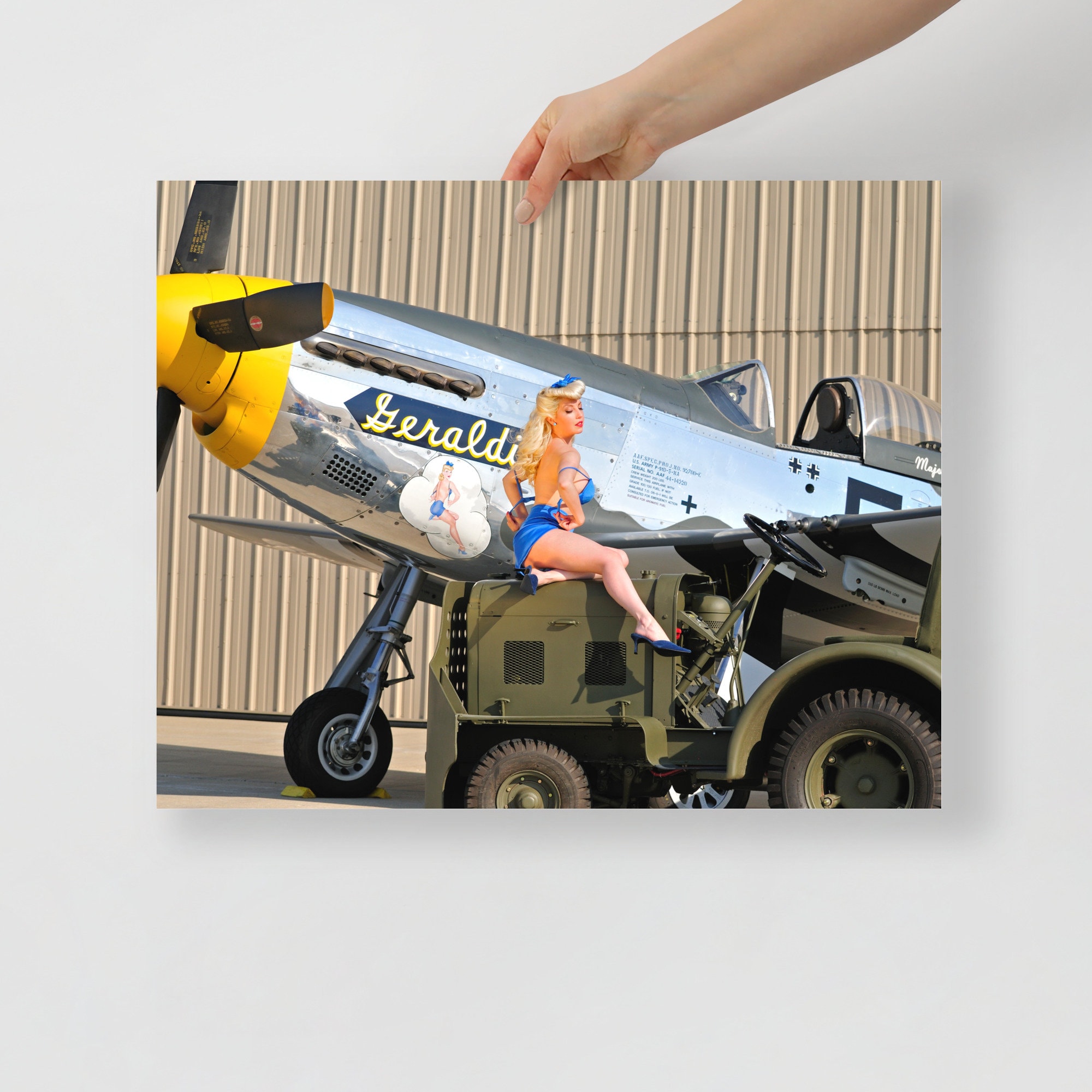 P-51 Mustang WW2 Pinup Poster Aviation Nose Art Pin up | Etsy Australia