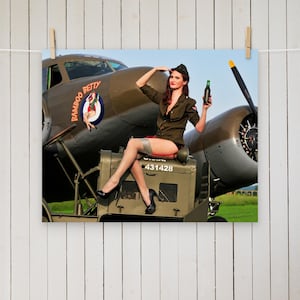 Bamboo Betty | WWII Military Pin up Photo Print by Warbird Pinup Girls - Etsy