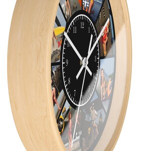 Warbird Pinup Girls Multi Image 10 Inch Round Wall Clock | Aviation Pin ...
