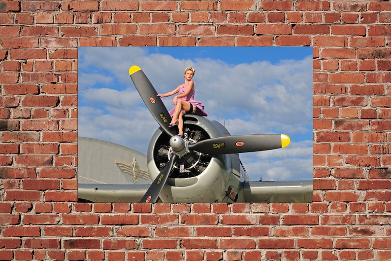 Frontal View Aircraft Pinup Poster TBM Avenger WW2 Aircraft - Etsy