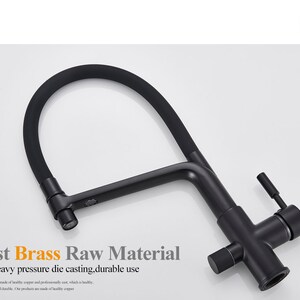 Kitchen Water Filter Faucet Kitchen Faucets Dual Spout Filter Faucet ...