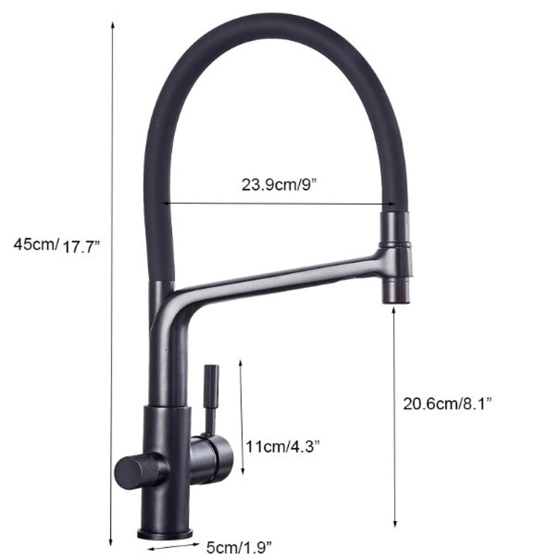 Kitchen Water Filter Faucet Kitchen Faucets Dual Spout Filter Faucet ...