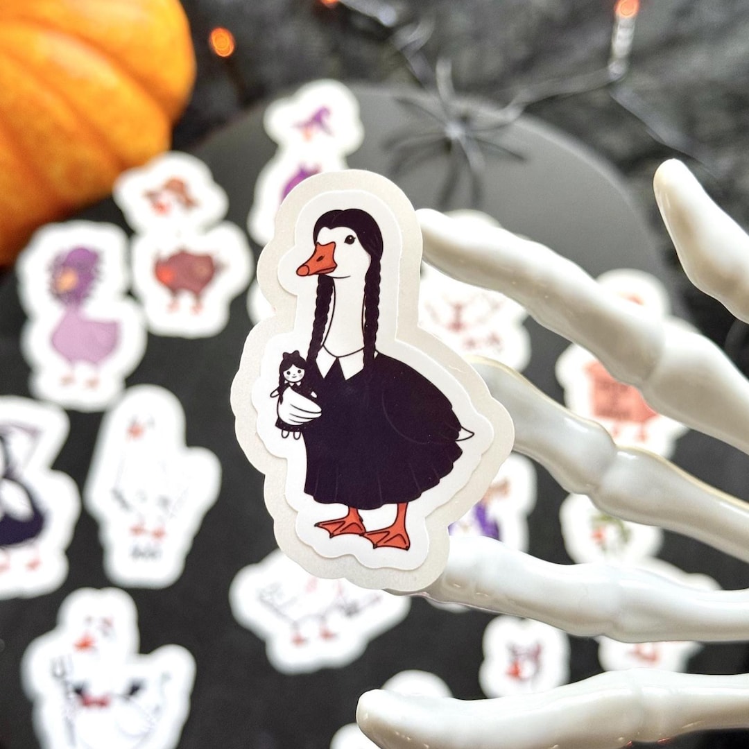 Silly Goose Halloween Sticker Pack: 15-30 Stickers, Spooky Costumes - Etsy