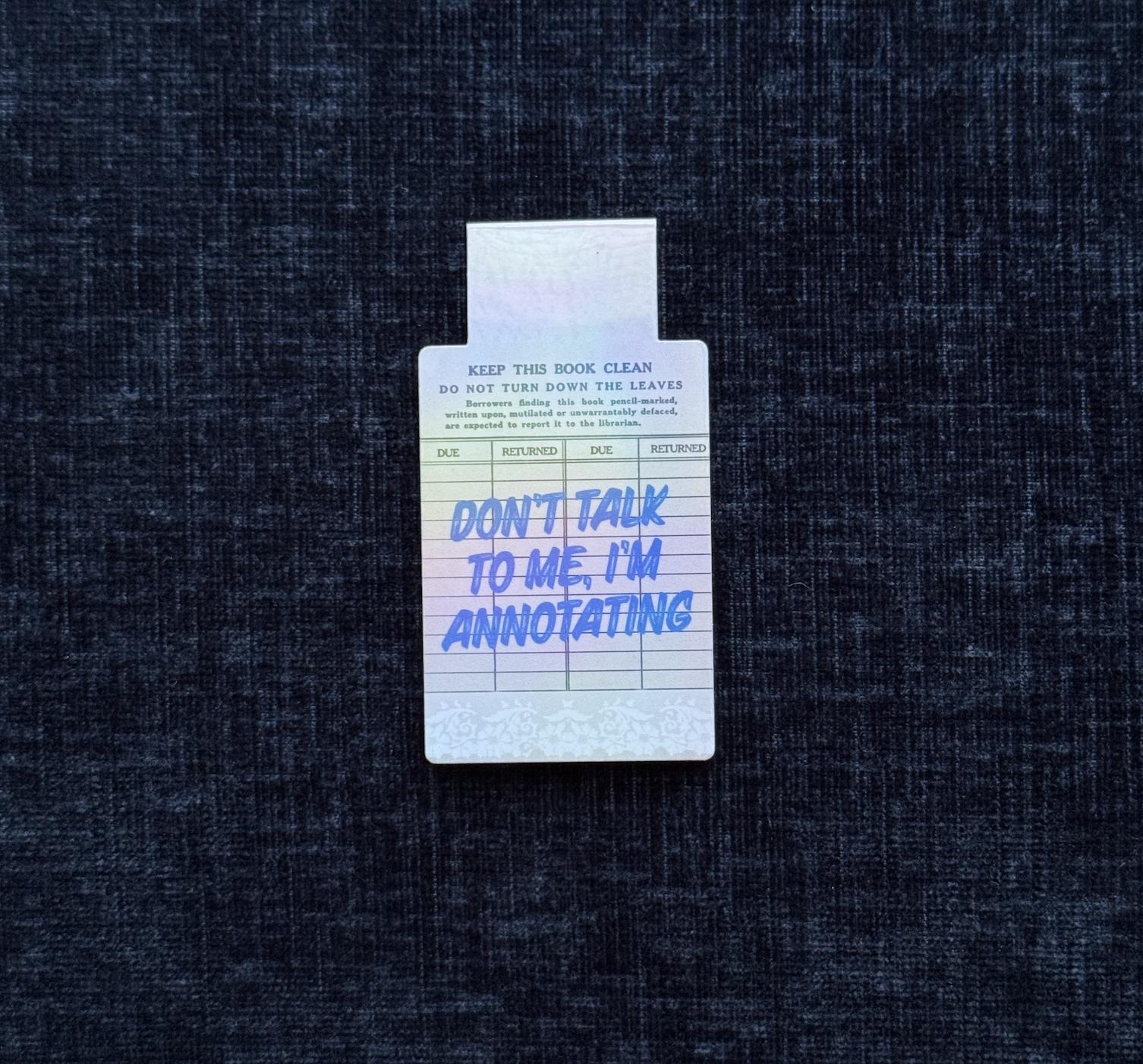 Edgy Magnetic Bookmark | Sassy Reading Quotes, Book Lover Gift - Etsy