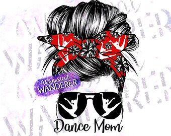 Blonde Messy Bun Dance Life Png Sublimation Design, Messy Bun Dancer ...
