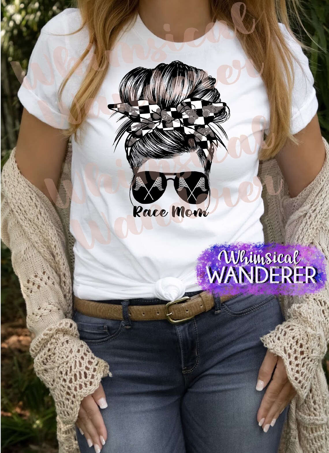 Race Mom Sublimation Messy Bun Race Mom Design Race - Etsy