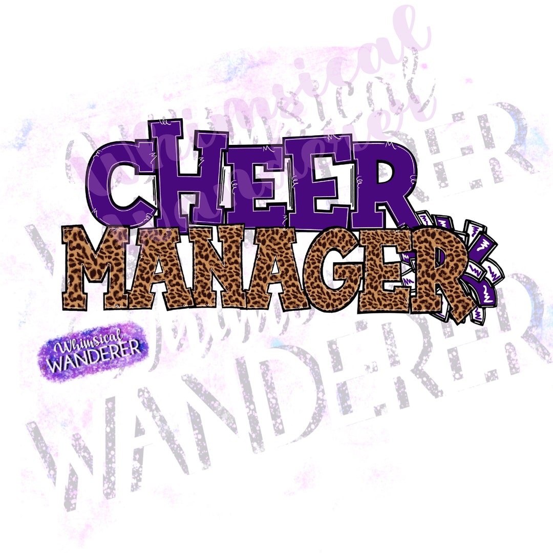 Cheer Manager Design | Cheer Manager PNG | Cheer Design | Cheer ...