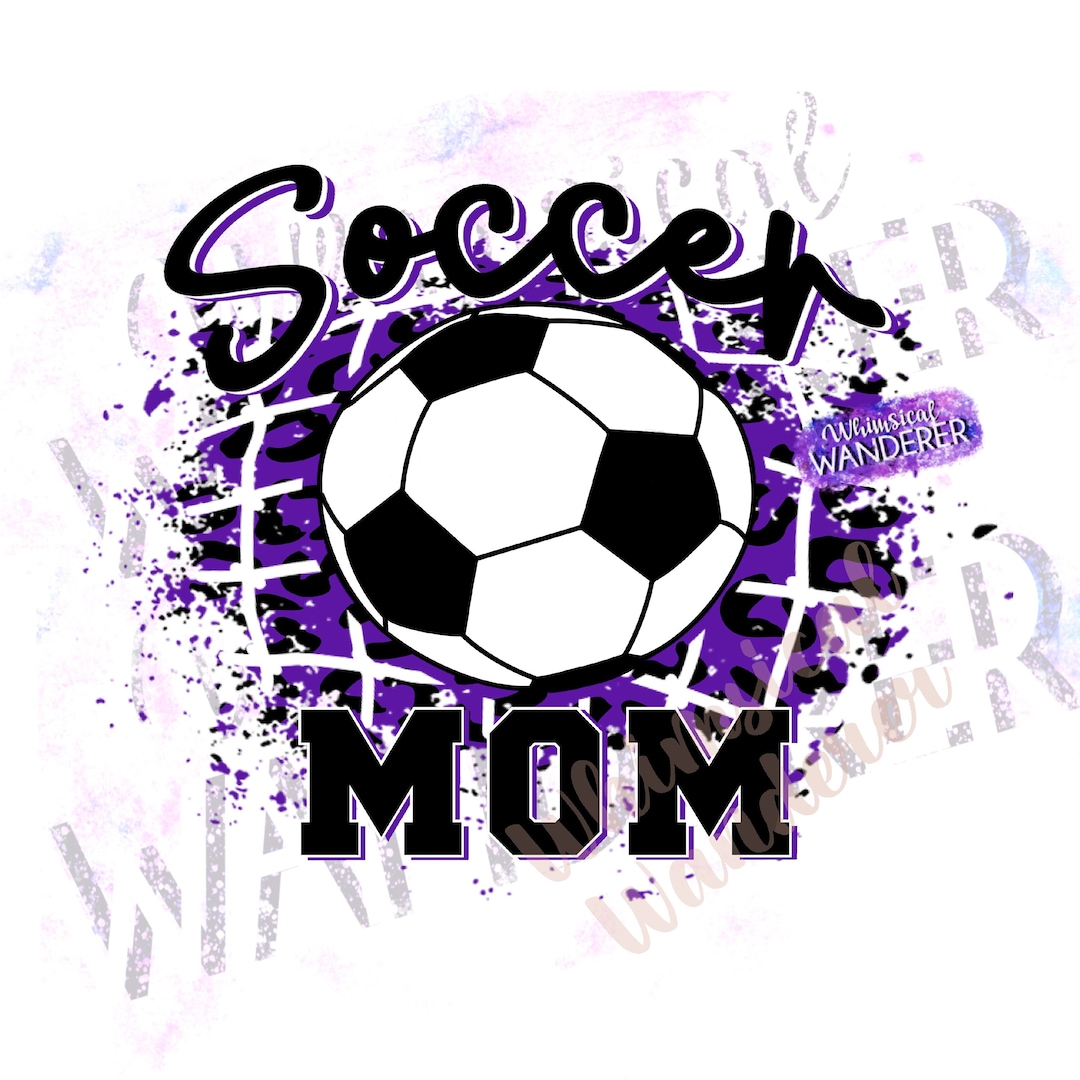 High School Soccer Mom Design | Purple Soccer Design | Mom Soccer PNG ...