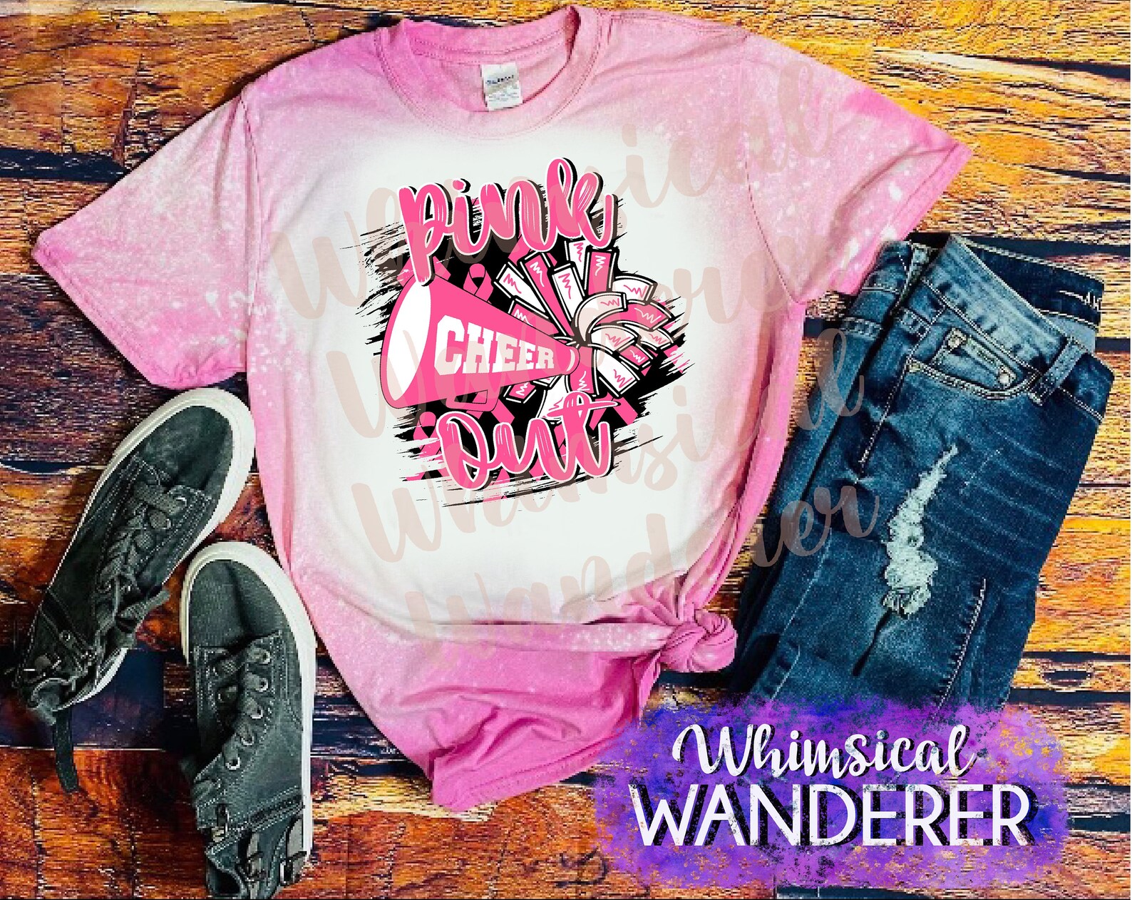Pink Out Design | in October We Wear Pink Shirt Design | Pink Out Cheer ...