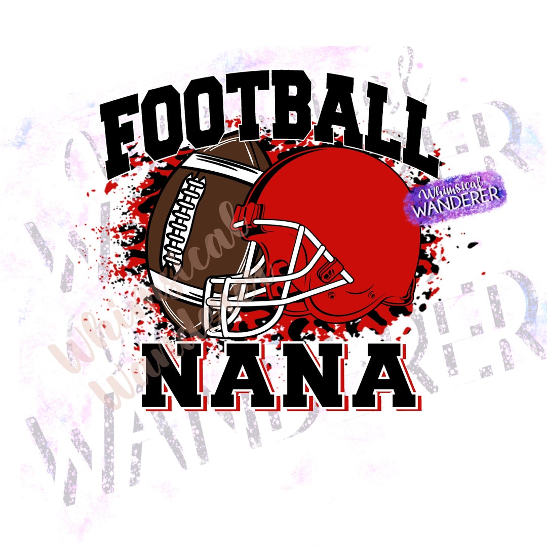 High School Football Nana | Nana Football Sublimation | Football Red ...