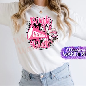 Pink Out Design | in October We Wear Pink Shirt Design | Pink Out Cheer ...