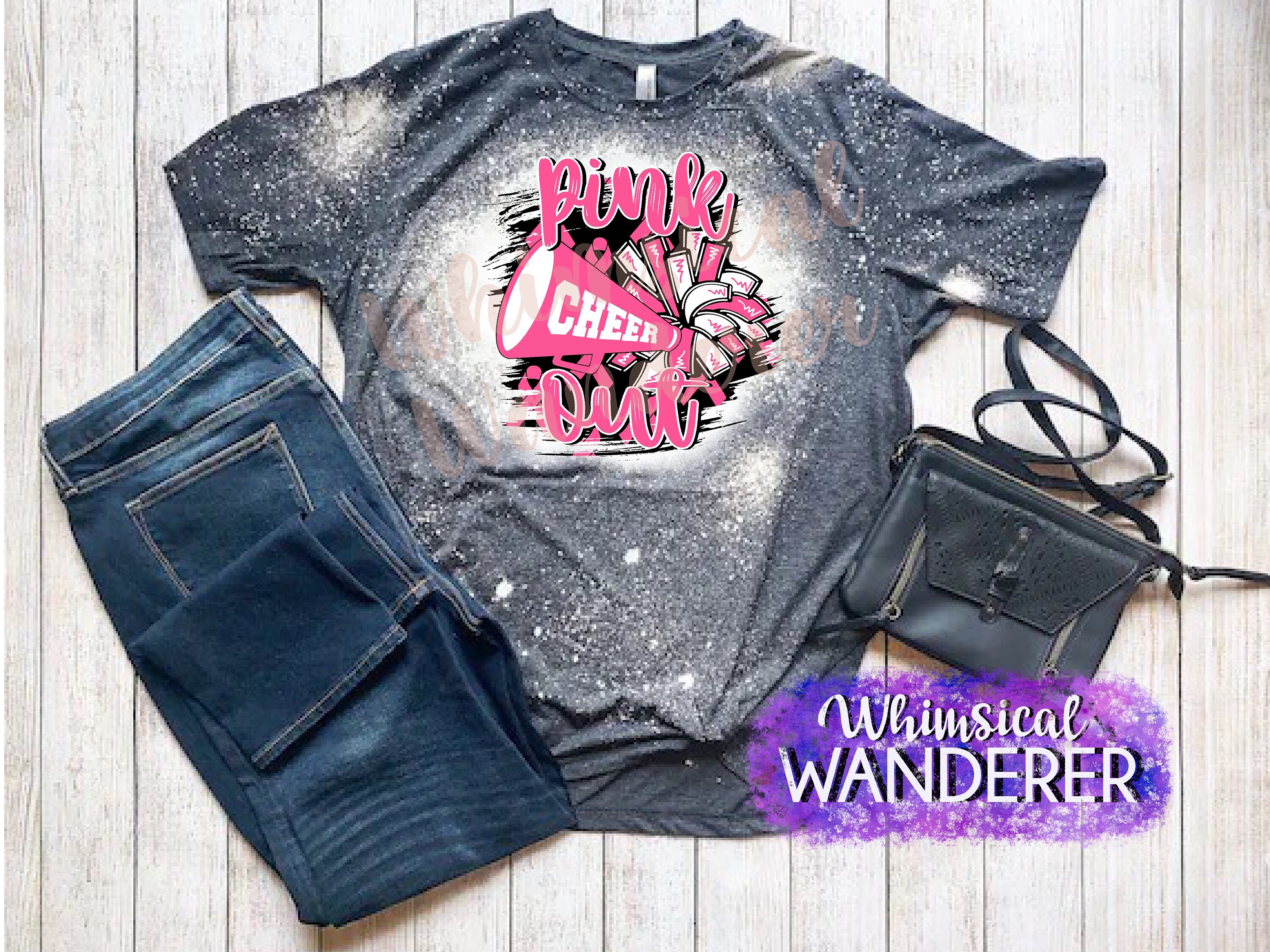 Pink Out Design | in October We Wear Pink Shirt Design | Pink Out Cheer ...