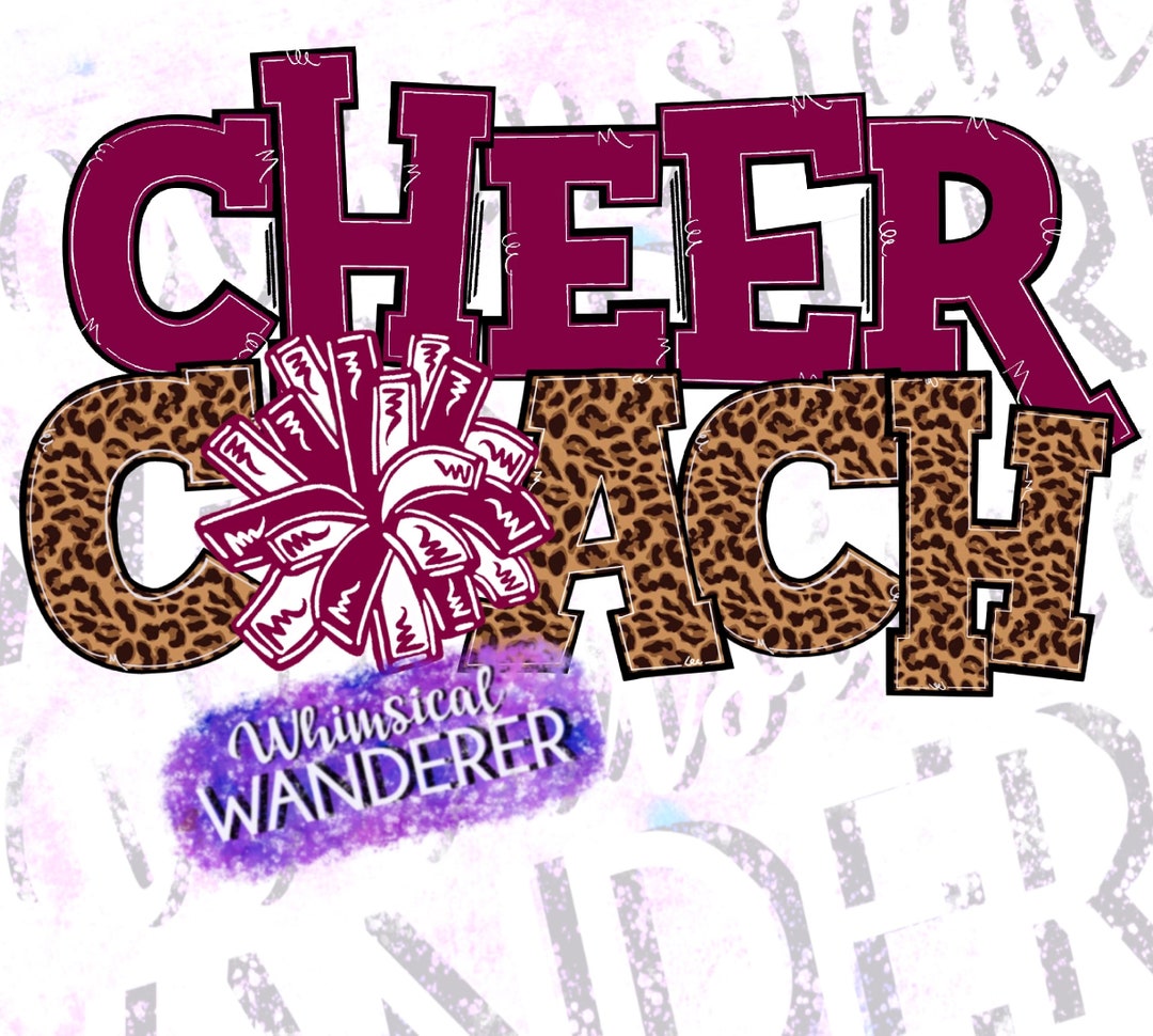 Cheer Coach Sublimation | Cheer Coach PNG | Cheer Design | Cheer ...