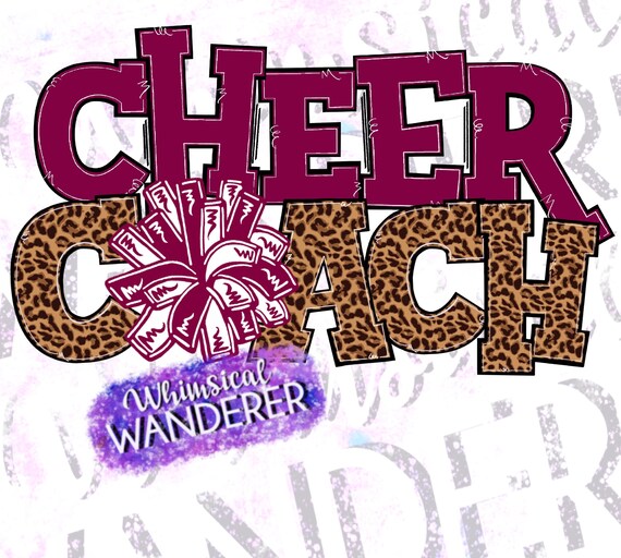 Cheer Coach Sublimation Cheer Coach PNG Cheer Design | Etsy