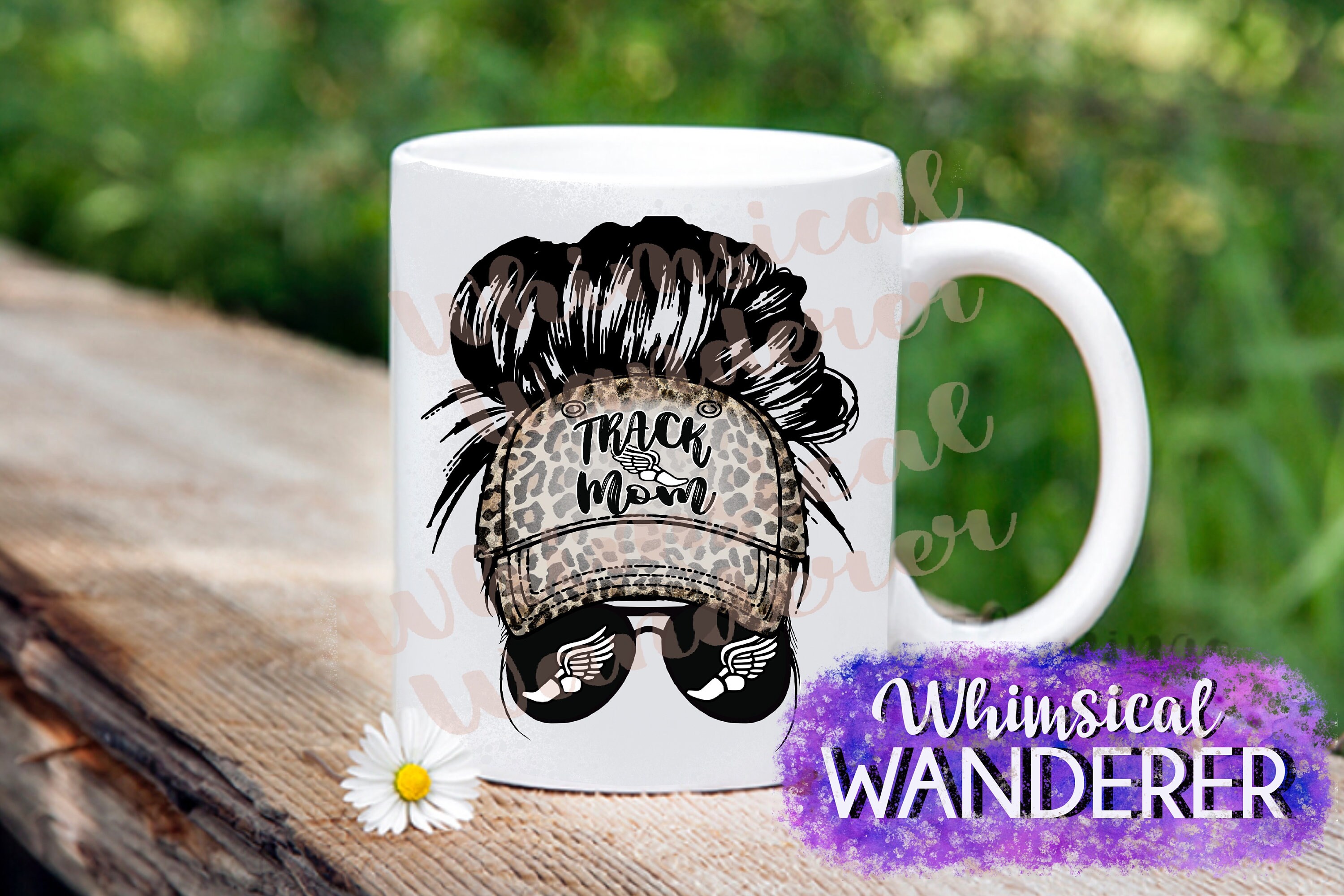 Track Mom Messy Bun Sublimation | Track Sublimation | Track Design ...