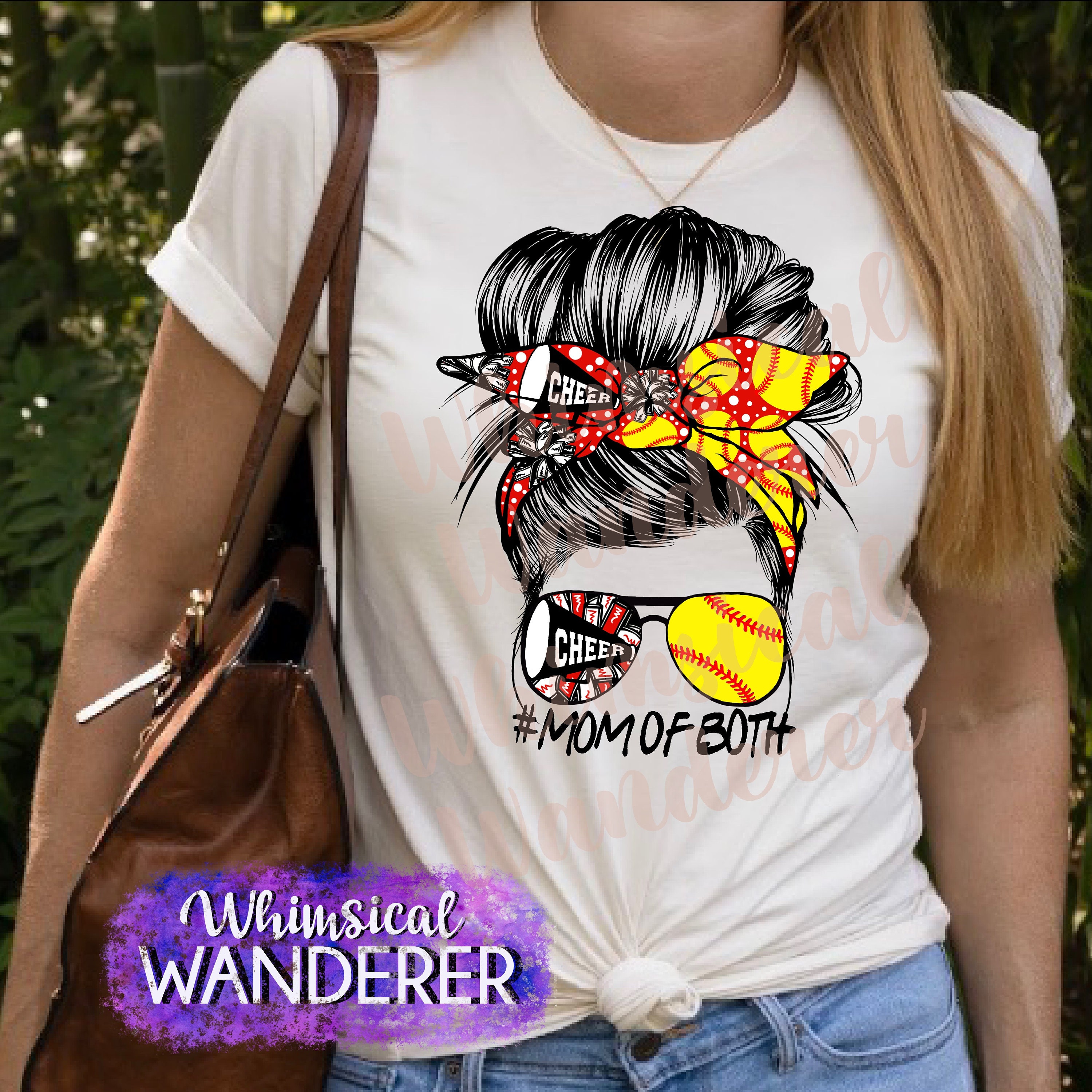 Mom of Both Cheer Softball Sublimation - Etsy
