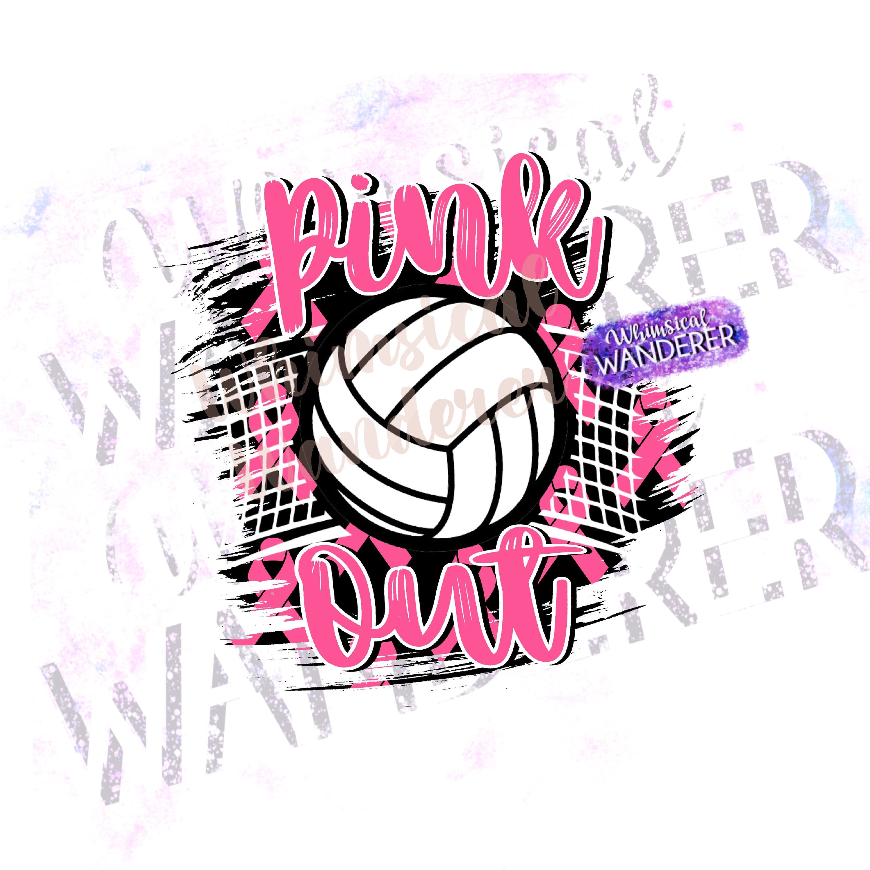 Pink Out Volleyball Shirt Design | Pink Out Design | Pink Volleyball ...