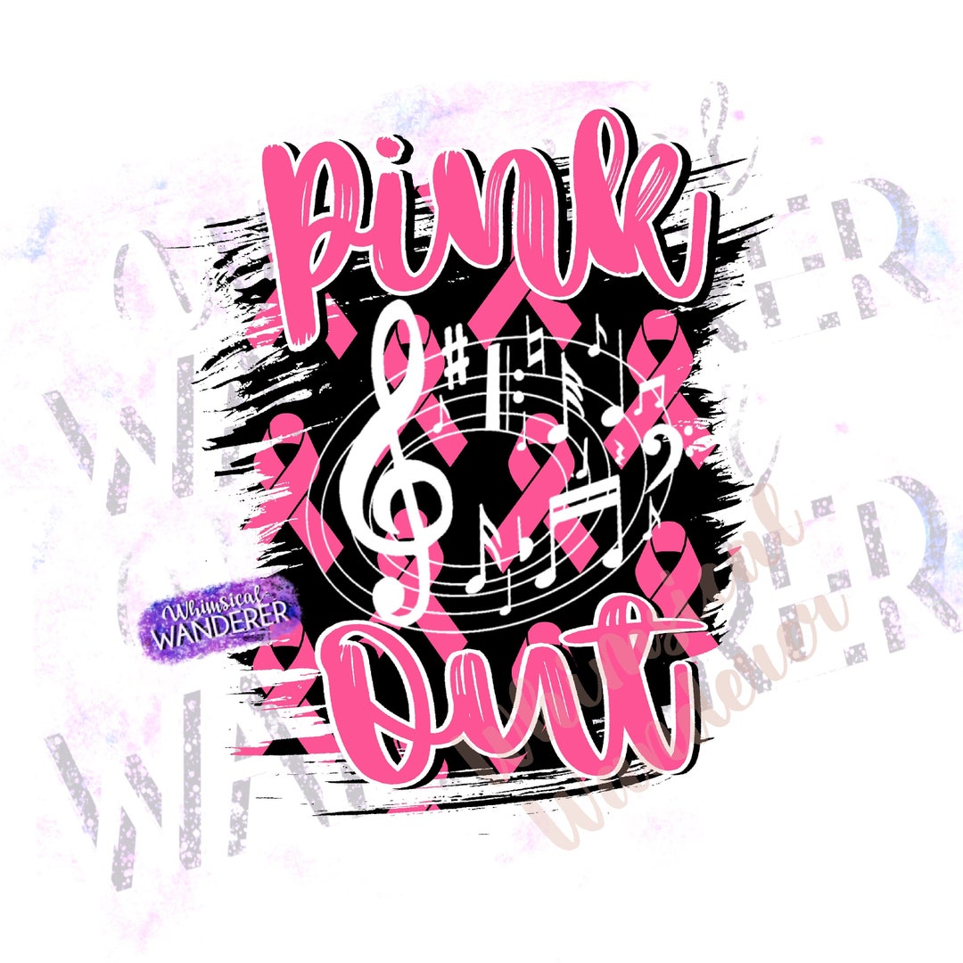 Pink Out Shirt Design | Pink Out Design | Pink Music Pink Band Design ...