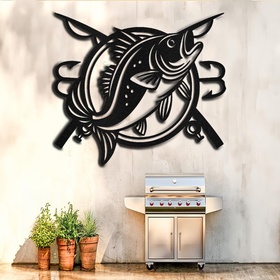 Marlin Metal Wall Art, Marlin Wall Hanging, Marlin Fish Metal Sign ...