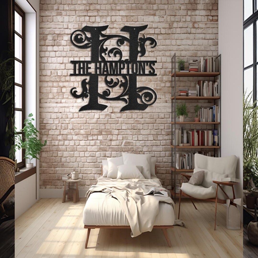 Customizable- Metal Monogram Sign, Custom Metal Sign, Metal Name Sign ...