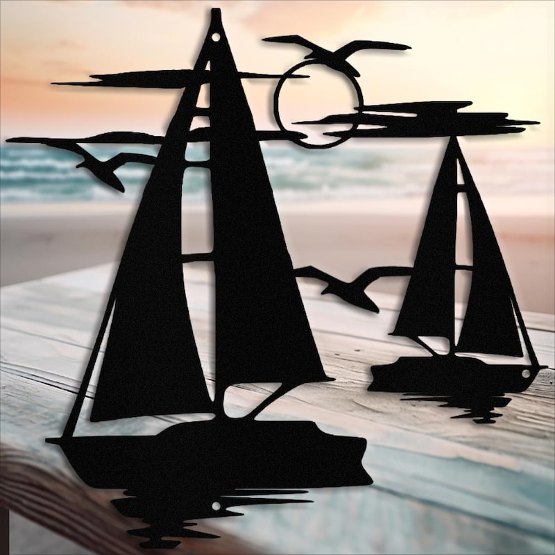 Outdoor Metal Sailboat - Etsy