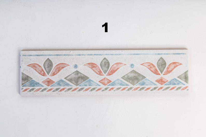 Italian Ceramic Tile Border Trim 2 1/2in X 9 3/4 or 6.5cm X 25cm ...