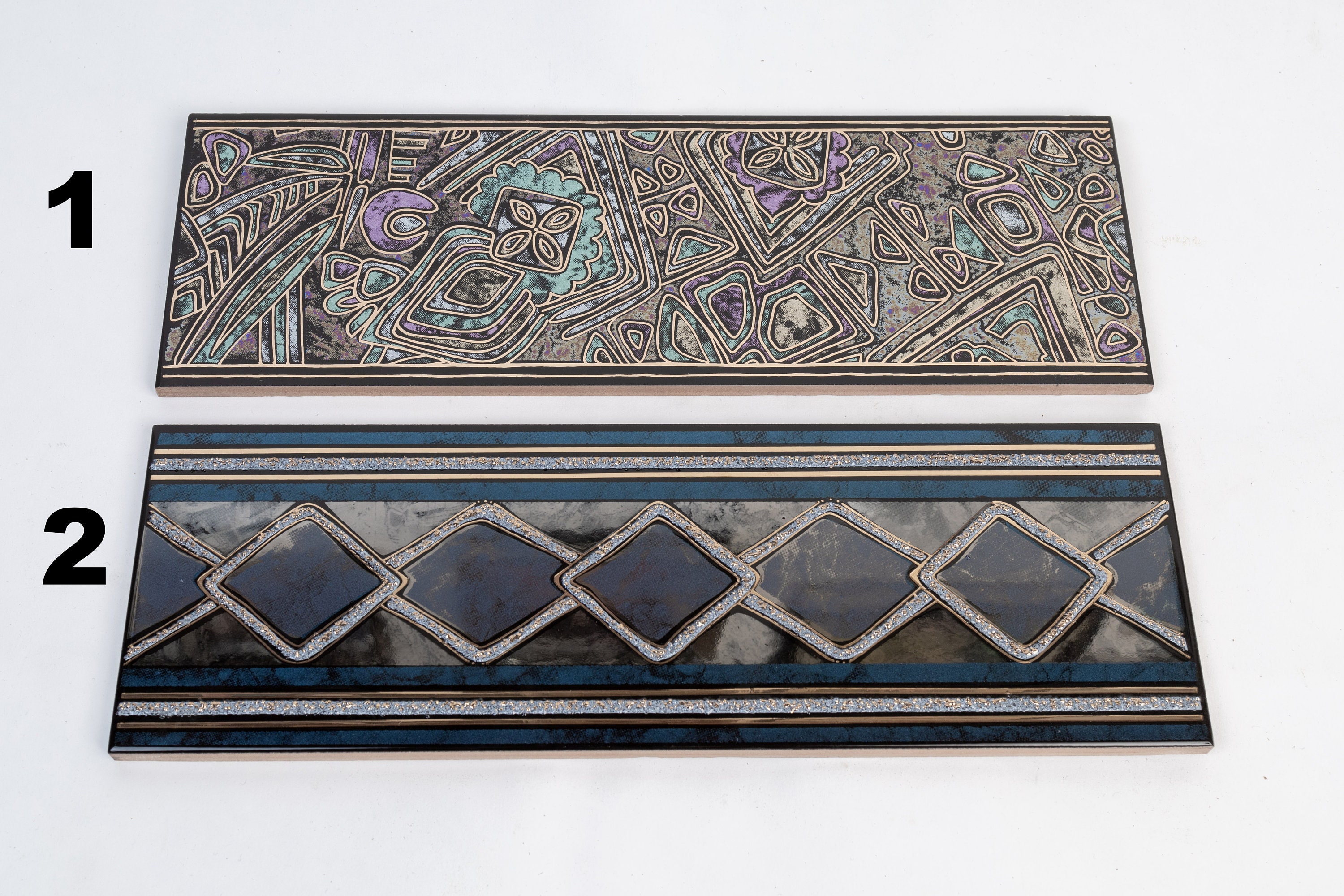 Italian Ceramic Tile Border 3 3/4in X 11 3/4in vintage Made in Italy - Etsy