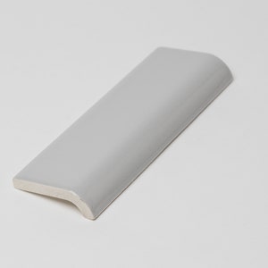 Glossy Gray Ceramic V-cap, Mud Cap, Bullnose, Quarter Round and Cove ...