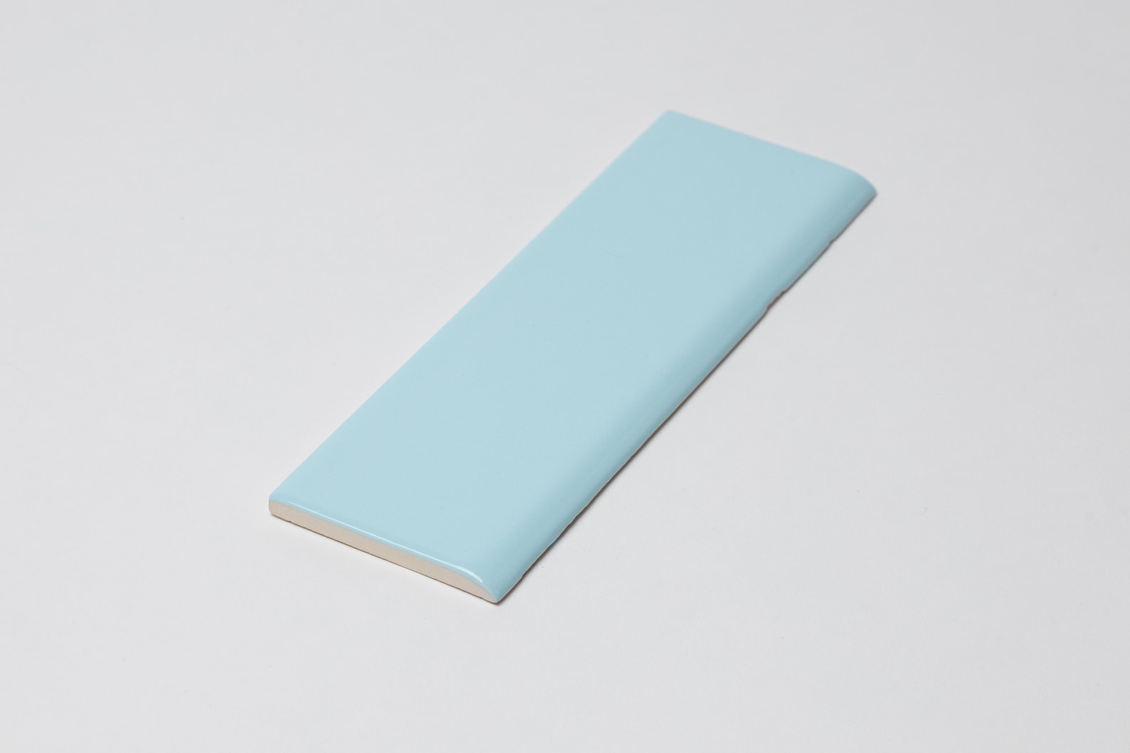 Baby Blue Ceramic Mud Cap, Bullnose, Quarter Round, Quarter Round ...