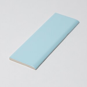 Baby Blue Ceramic Mud Cap, Bullnose, Quarter Round, Quarter Round ...