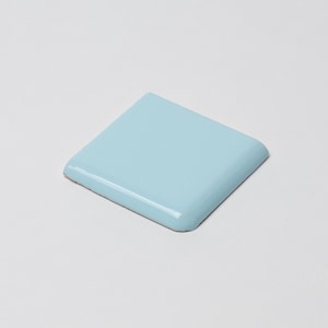 Baby Blue Ceramic Mud Cap, Bullnose, Quarter Round, Quarter Round ...