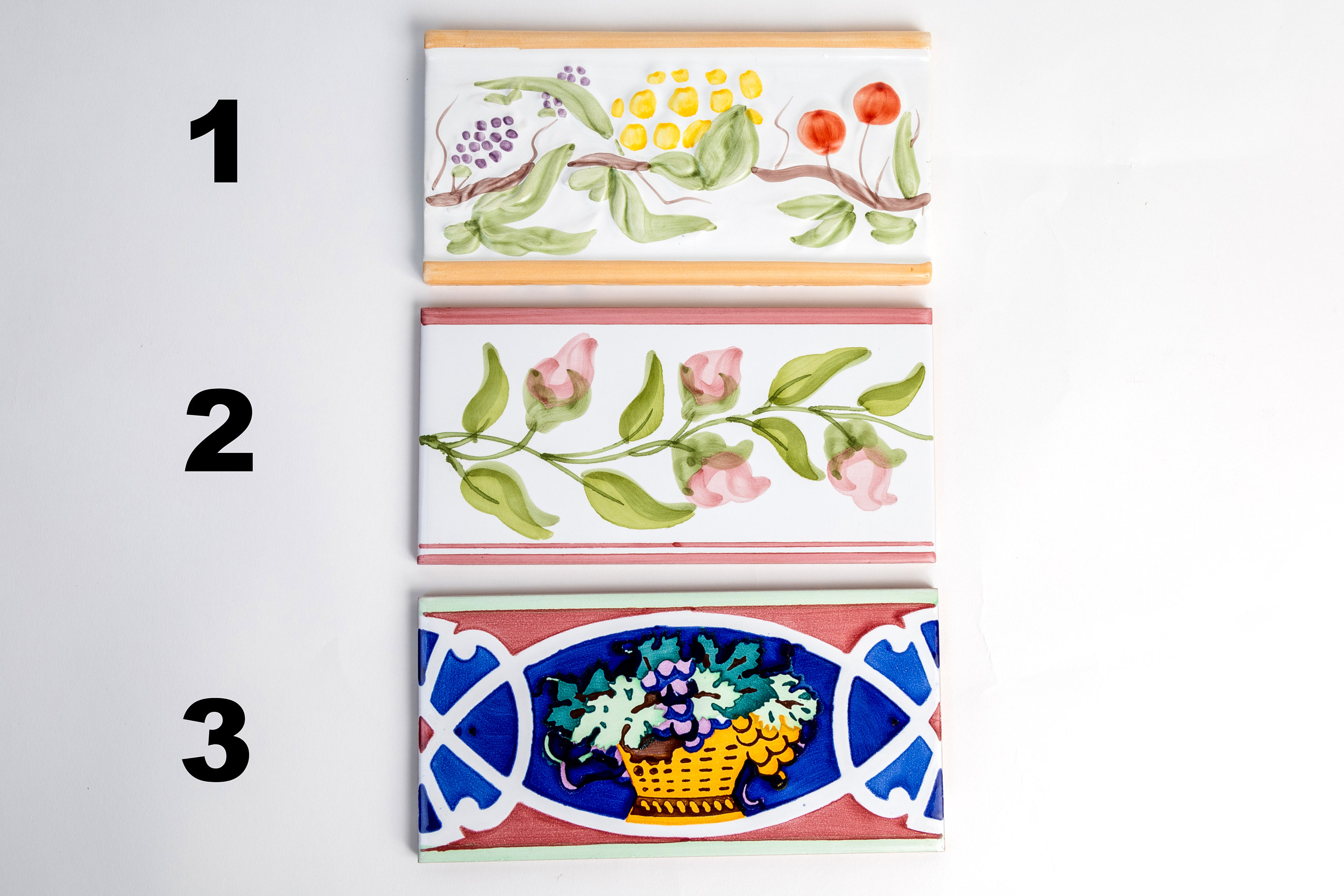 Spanish Floral Tile Border Trim 4x8 (made in Spain) - Etsy