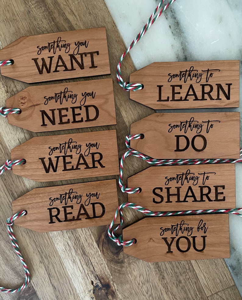 Something You Want Something You Need Gift Tags, Kids Christmas Gift ...