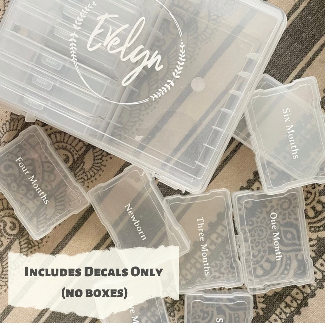 Personalized Photo Storage Keeper Bin Labels, Kids Memory Box Decals ...
