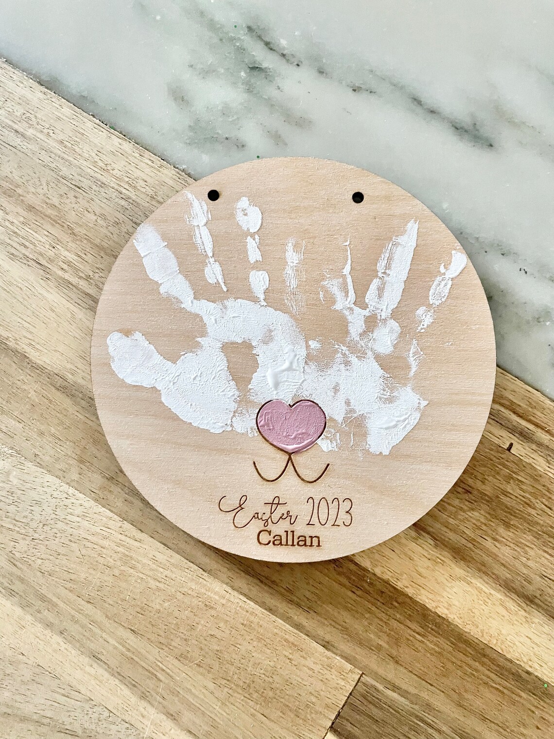 Easter Bunny DIY Handprint Craft Bunny Footprint Easter - Etsy