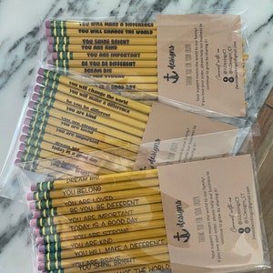 Positive Affirmation Pencil, Personalized Pencil, Engraved Pencils ...