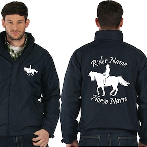 Personalised Jacket Regatta Horse Equestrian Jockey Horse Racing Stable ...