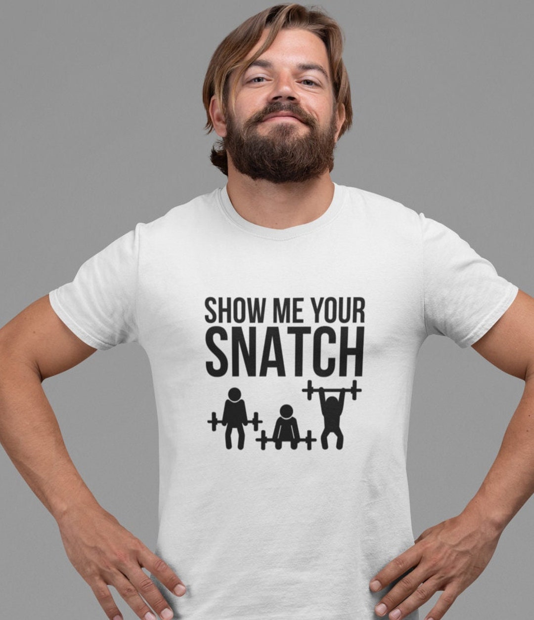 Funny Snatch Joke T-shirt: Rude Slogan Gym Bodybuilding Gift - Etsy UK