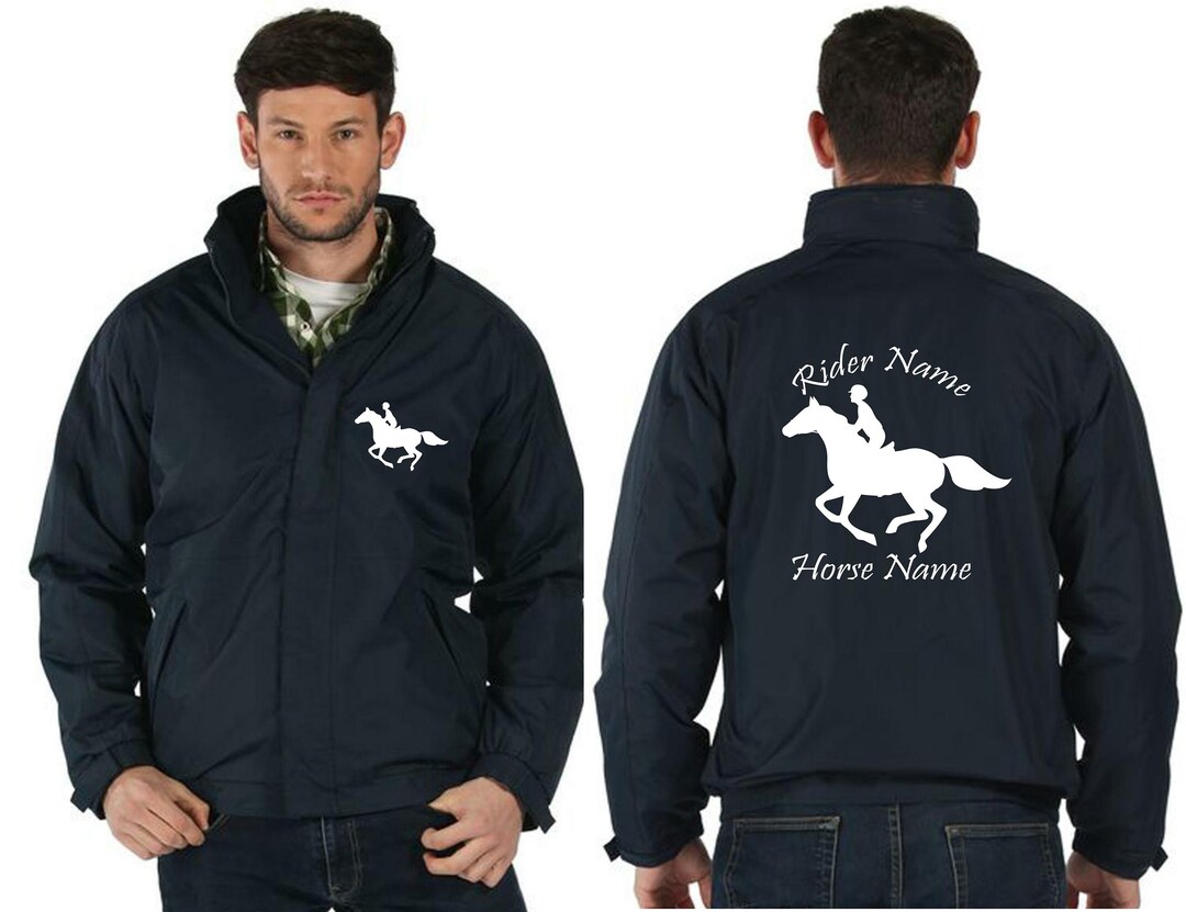 Personalised Dover Jacket Regatta Horse Jumping Racing Pony Rider ...