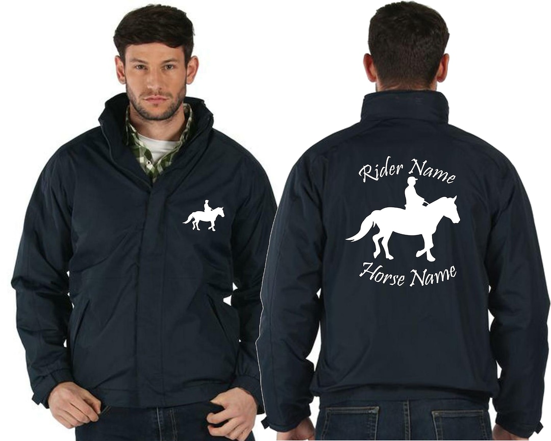 Personalised Jacket Regatta Horse Equestrian Jockey Cob Rider Pony ...