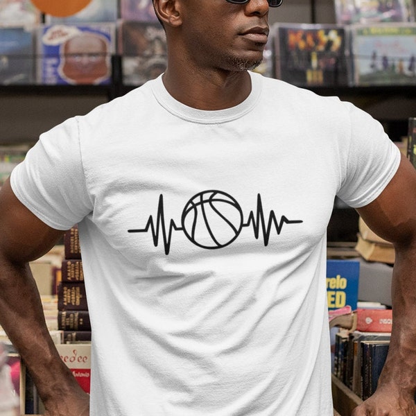 Basketball Heartbeat Svg - Etsy