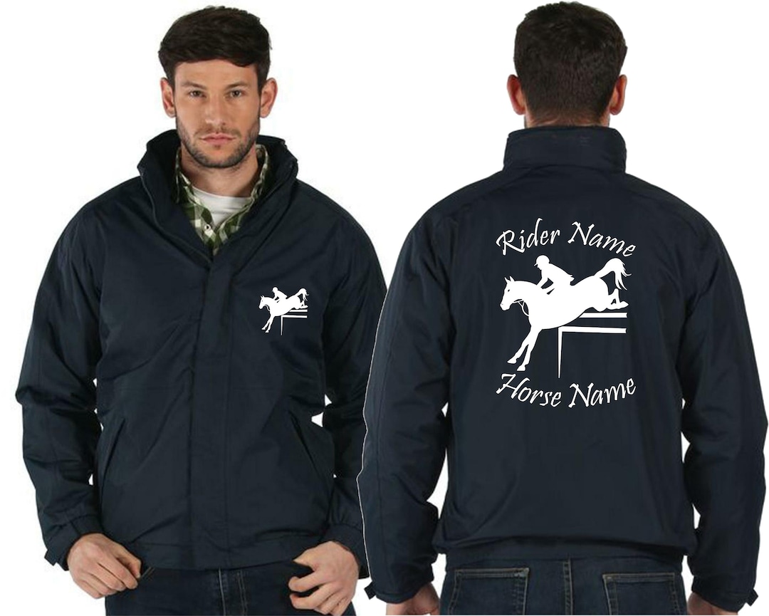 Personalised Jacket Regatta Horse Rider Equestrian Jockey Cob Rider ...