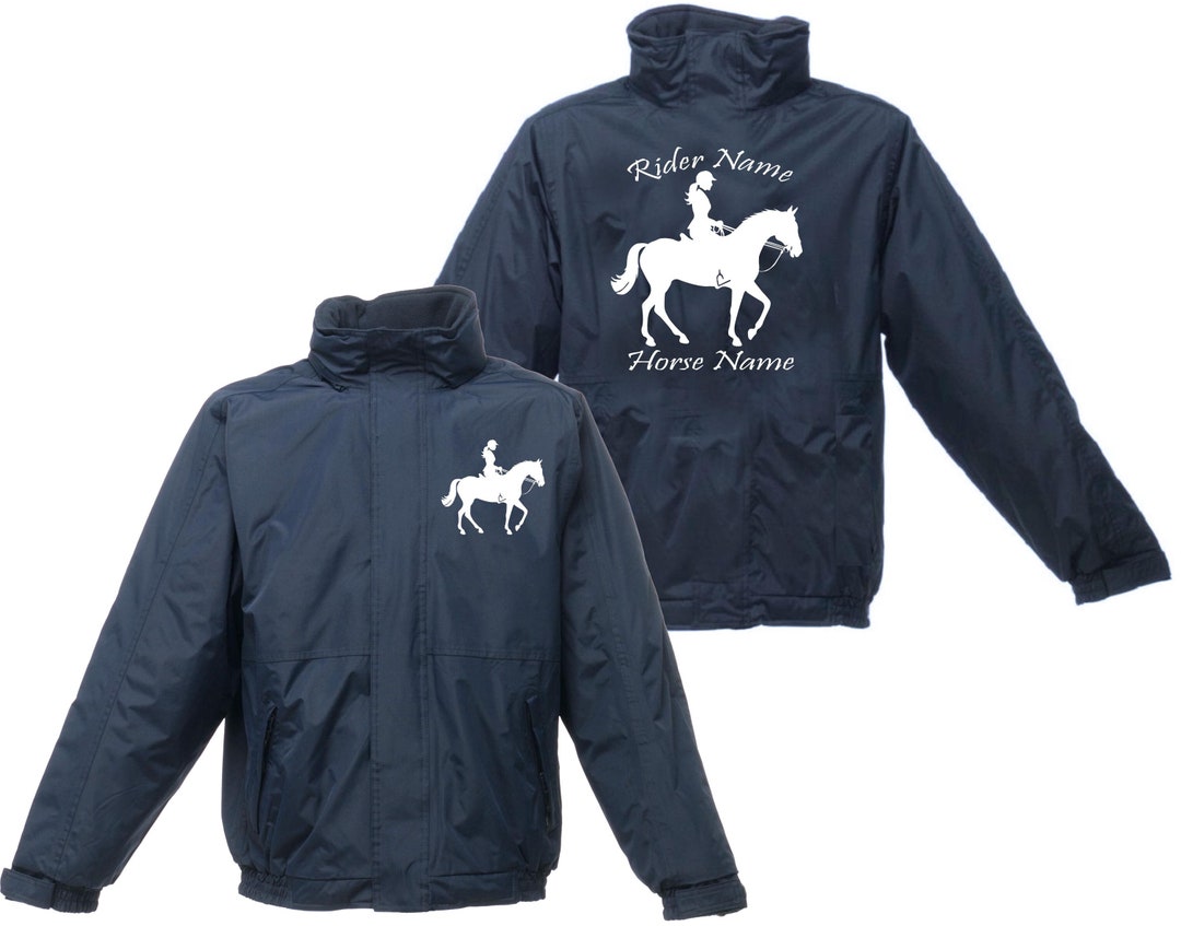 Personalised Horse Jacket Regatta Cob Pony Riding Equestrian Jockey ...