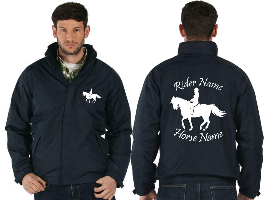 Personalised Jacket Regatta Horse Equestrian Jockey Horse Racing Stable ...