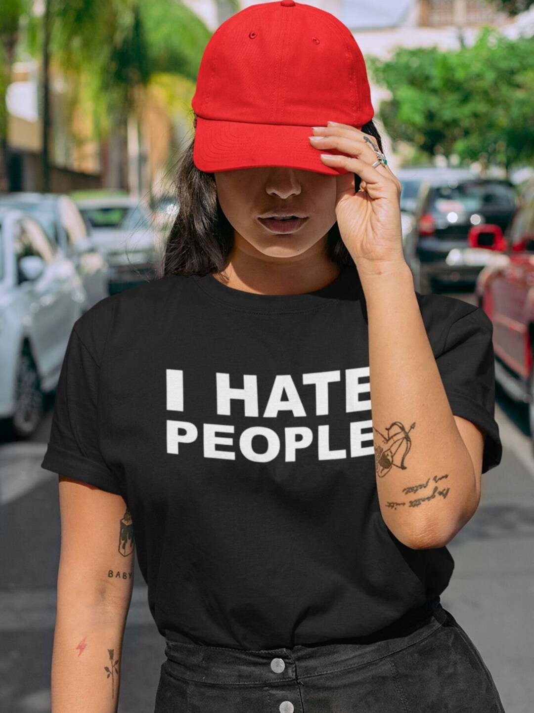 I Hate People Funny T-shirt, Antisocial People Person, Family Present ...