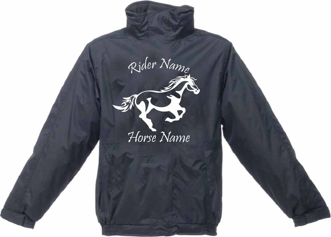 Personalised Jacket Regatta Horse Equestrian Cob Rider Stable Jockey ...