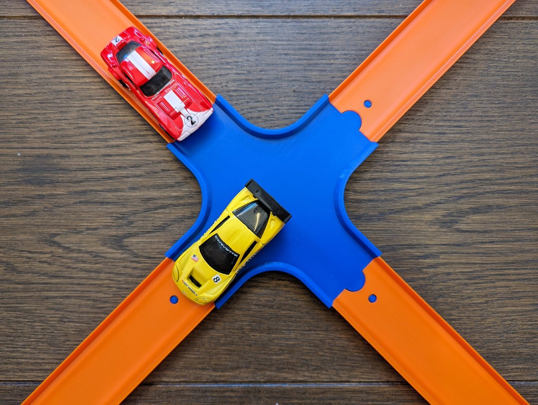 Hot Wheels Race Track Intersection | 4 Way Crossing | Figure Eight - Etsy