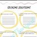 Solutions Worksheet Therapy Worksheet Mental Health - Etsy