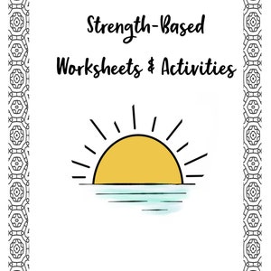 Strength-based Worksheets Therapy Worksheet Mental Health - Etsy